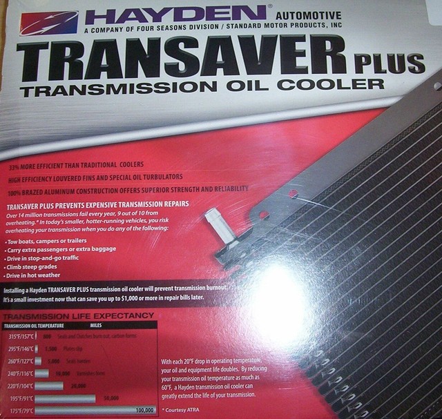 Hayden Transaver Plus External Transmission Oil Cooler Extra Heavy Duty ...