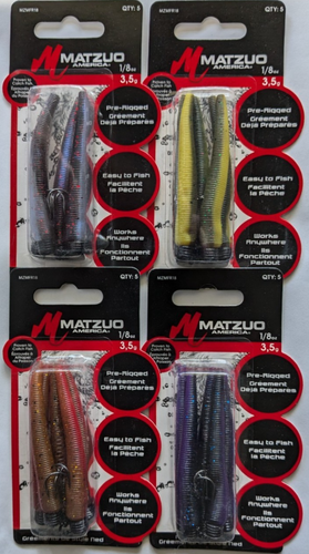 4 - MATZUO Ned Style Rigs - 5/Pk - 1/8 oz. - Four Colors! | eBay