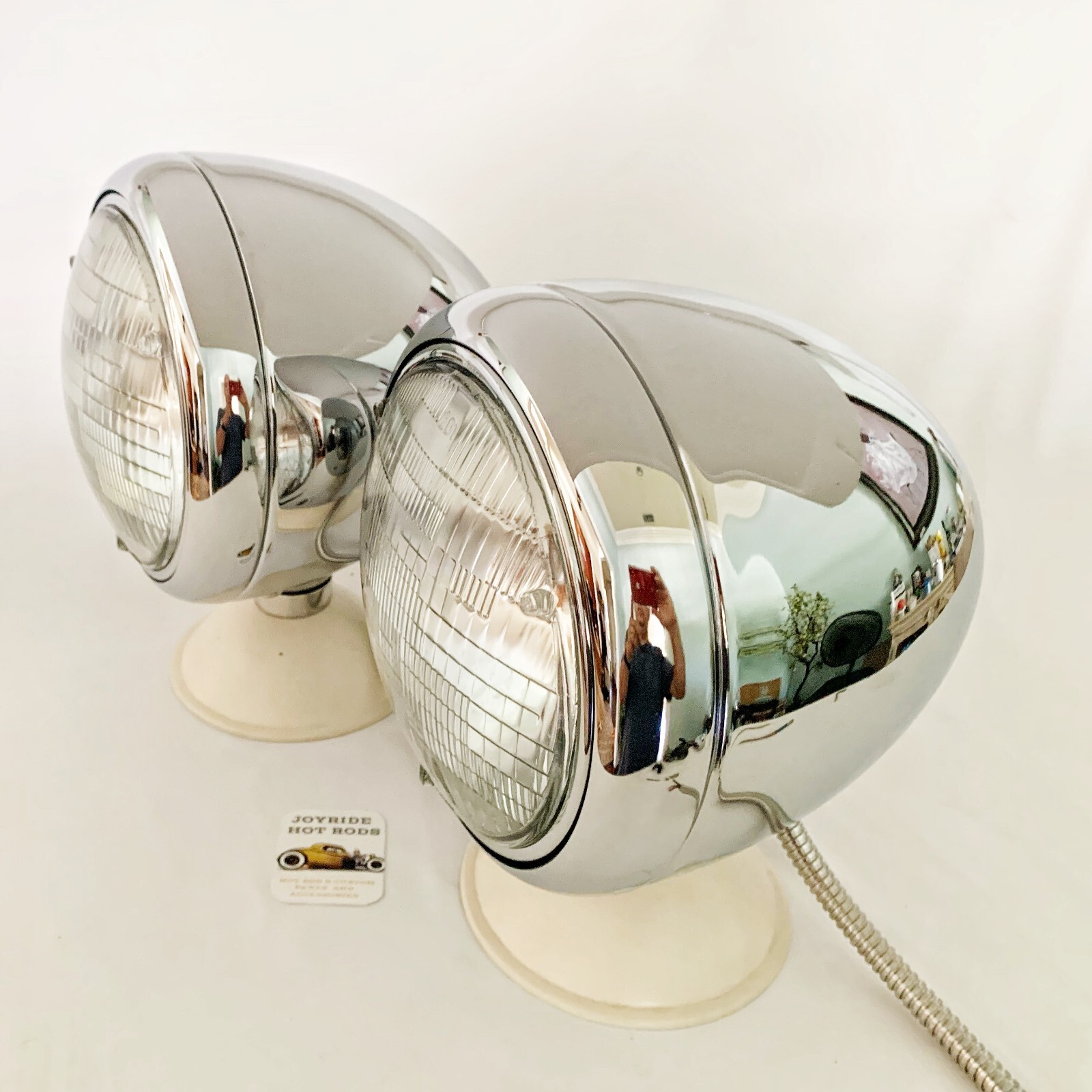 Guide 682-J Style Headlamps- Full Chrome - 7" Seal Beam Lenses- 12V ...