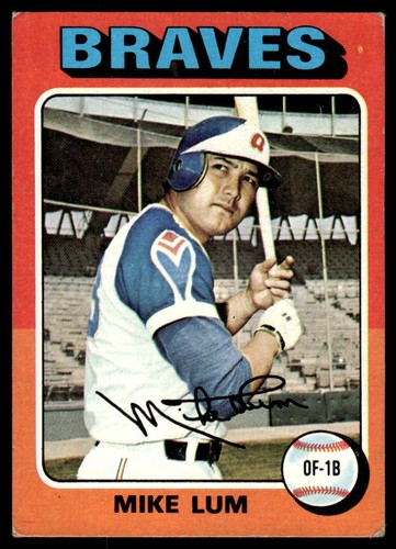 1975 Topps Mike Lum #154 Atlanta Braves Baseball Card | eBay