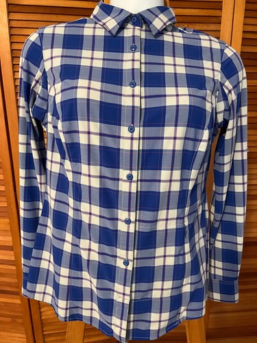 DULUTH TRADING SZ SMALL VENTED STRETCH BLOUSE W/LONG ADJ. SLEEVES | eBay