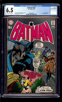 Batman #222 1970 CGC 6.5 FN+ OW/W High Definition Scans** | eBay