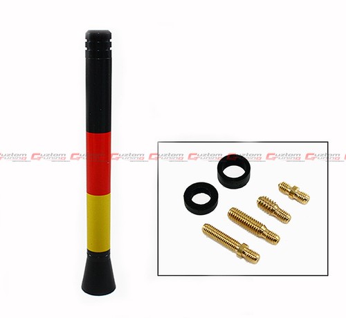 FOR 02-18 MINI COOPER GERMAN FLAG LOGO 5'' SPORT STUBBY SCREW ON ROOF ...