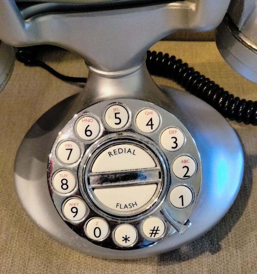 Vintage Microtel Silver Telephone Model #964 Redial Flash Silver ...