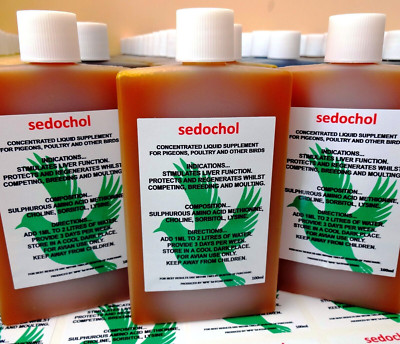 Sedochol 100ml Concentrate Racing Pigeons Recovery Supplemet Vitamins ...