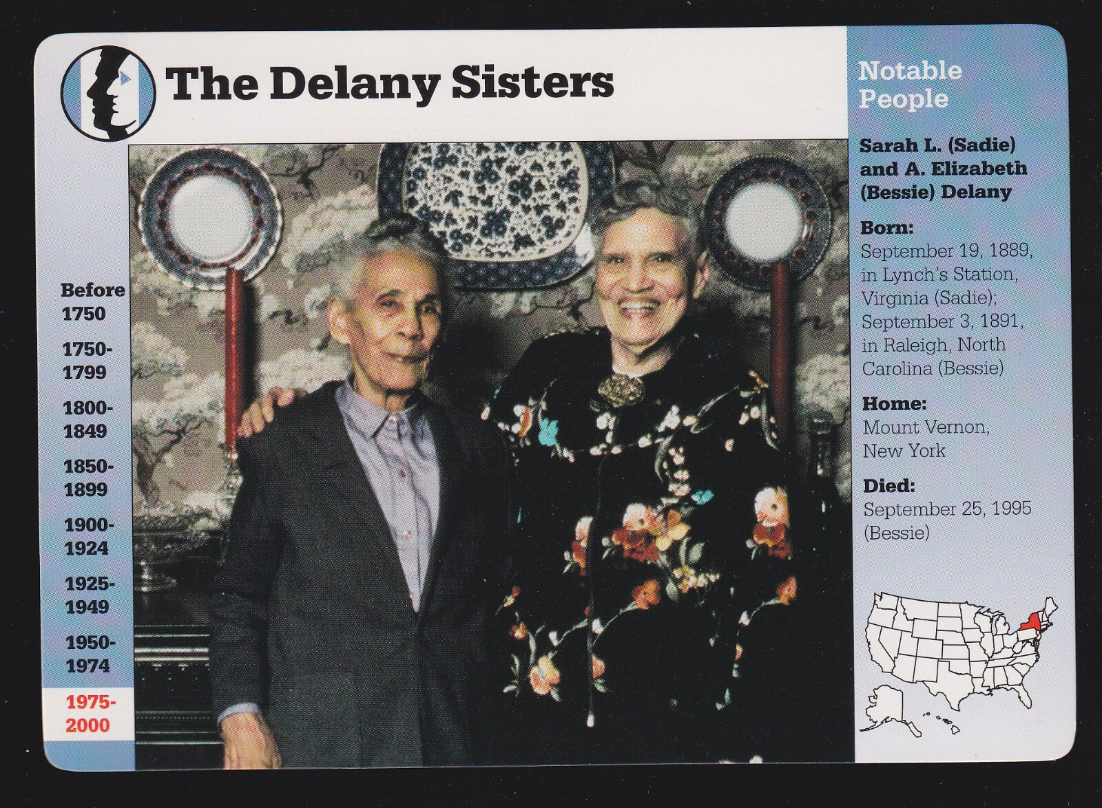 THE DELANY SISTERS Sadie Bessie Authors Photo 1997 GROLIER STORY OF ...