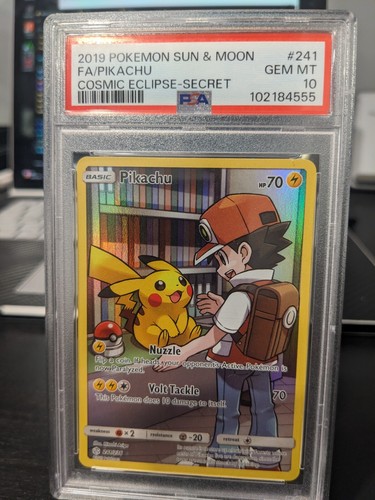 2019 Pokemon Sun & Moon FA/Pikachu Cosmic Eclipse-Secret 241/236 PSA 10 GEM MINT | eBay