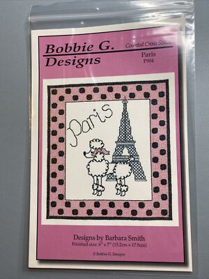Bobbie G Designs Cross Stitch Pattern “Paris” P904 | eBay