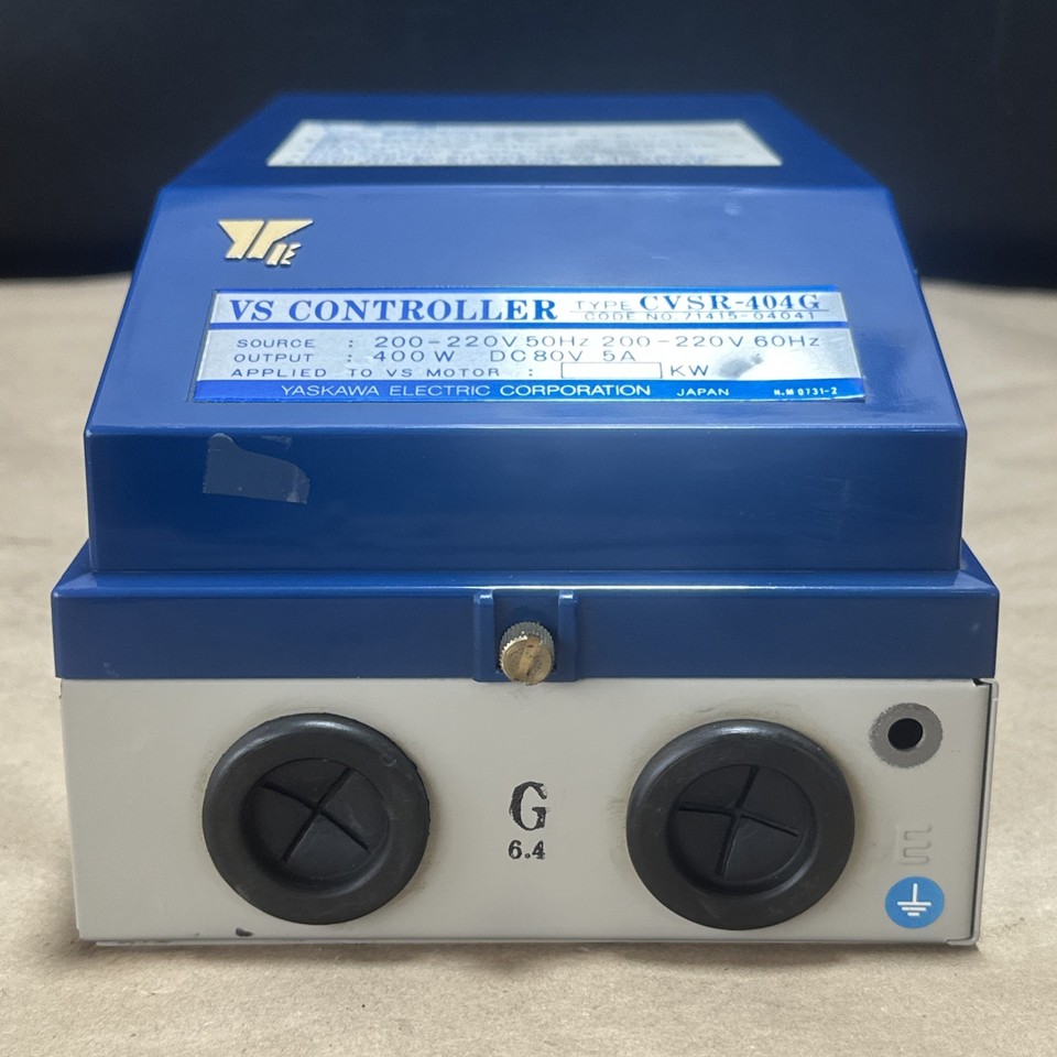 Yaskawa VS Controller CVSR-404G Source: 200-220V 50/60Hz, Output: 400W ...