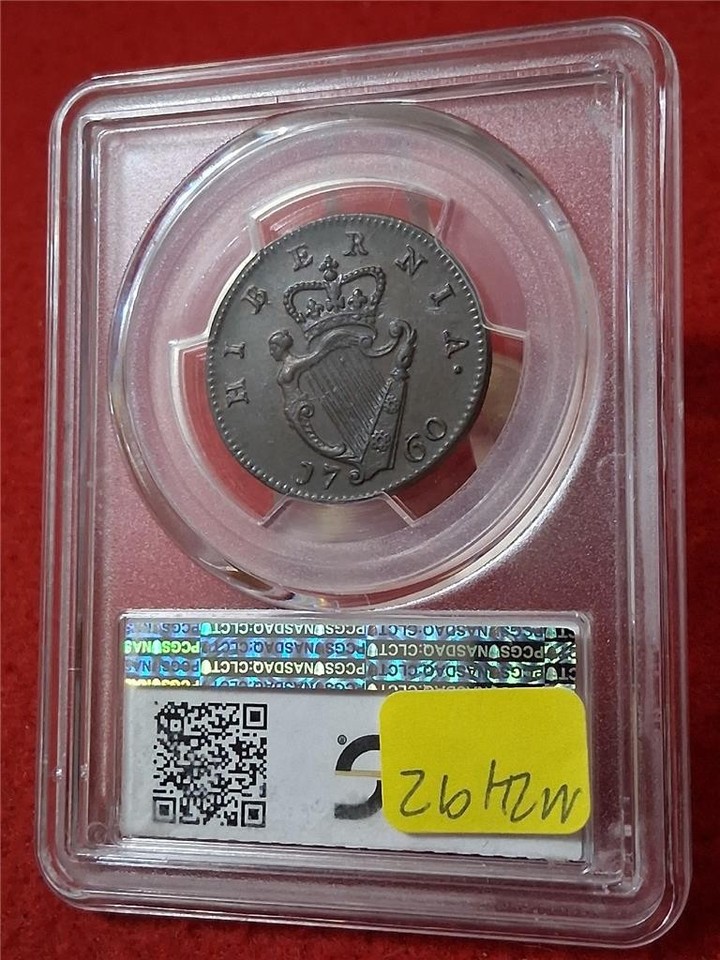 IRELAND 1760 GEM/UNC 1/2D PENNY PCGS MS 64BN #MF-2492 | eBay
