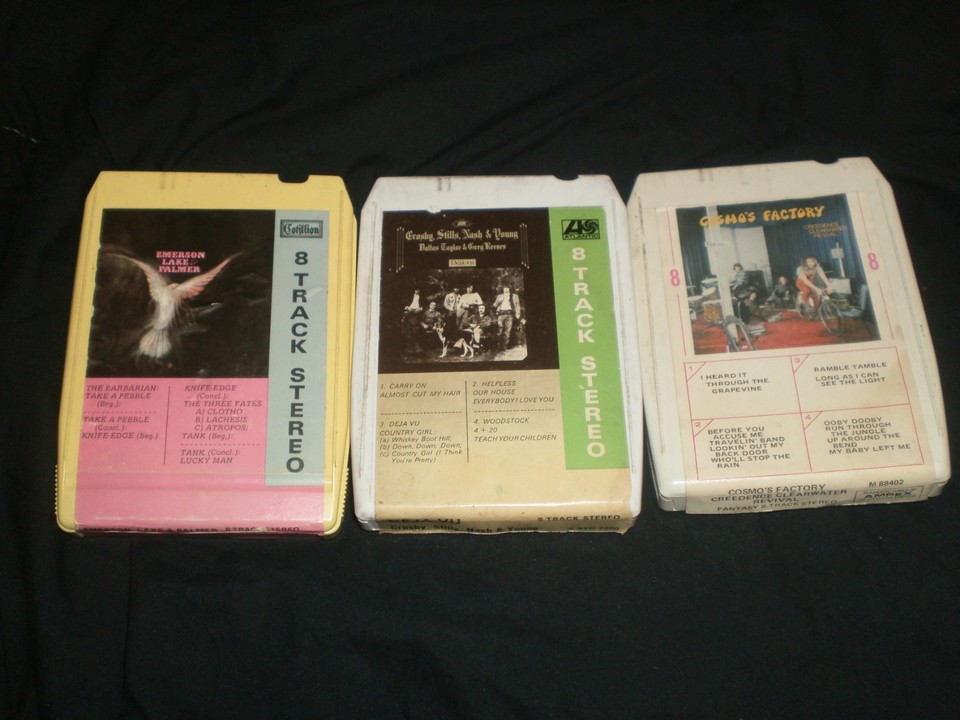 8 Track Cassette Lot Of 3 CCR Creedence Clearwater Revival Crosby ...