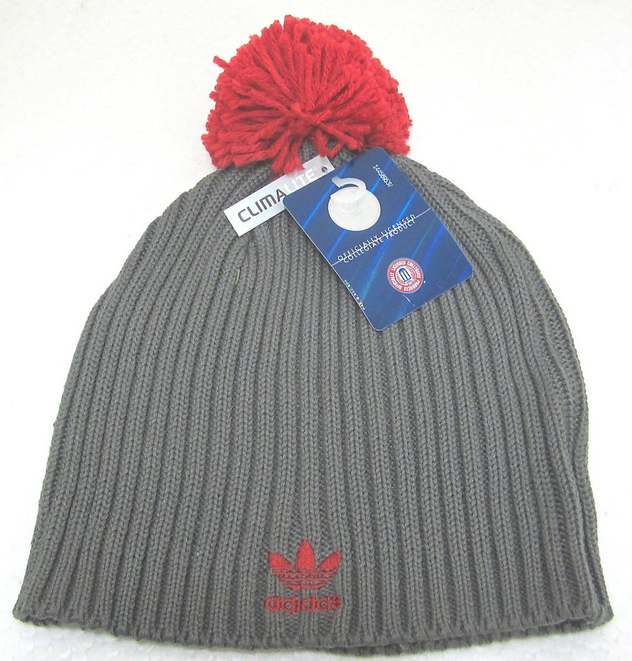 Wisconsin Badgers Multi-Color OSFA Cuffless Knit Hat With Pom By adidas ...