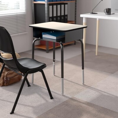 Flash Furniture Billie Open Front Student Desk for Classrooms or Remote ...