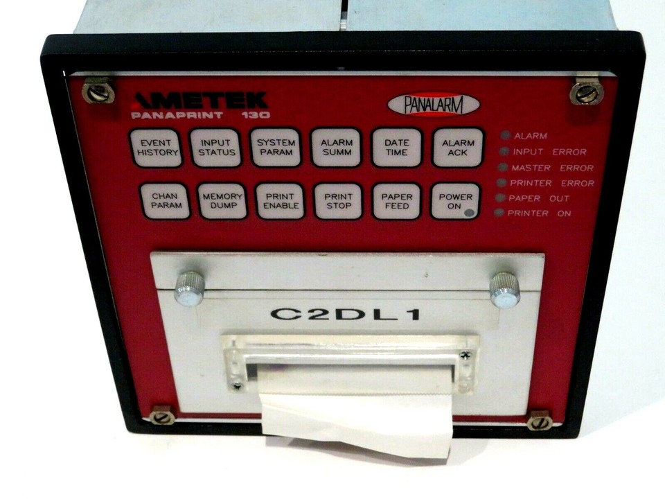 USED AMETEK PANALARM 130C2X RECORDER PANAPRINT MODEL 130 120V 50 ...