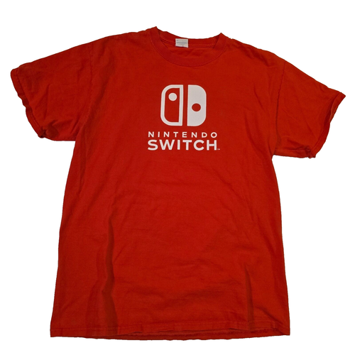 NINTENDO SWITCH - Red Short Sleeve T-shirt Medium Game Logo | eBay