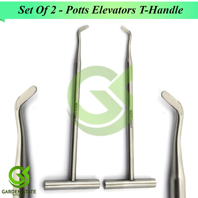 Dental Cross Bar Potts Elevator Right-Left Ligaments Tooth Loosening ...