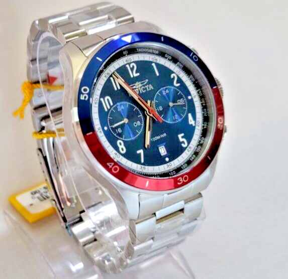 Invicta 35667 Speedway Zager Men's 46mm GMT24Hr Blue Sunray Dial ...