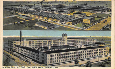 Detroit MI Maxwell Motor Car Co. Automobile Plant Factory Postcard | eBay