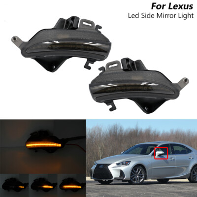 Smoked Sequential LED Side Mirror Light Indicator For Lexus IS250 350 ...
