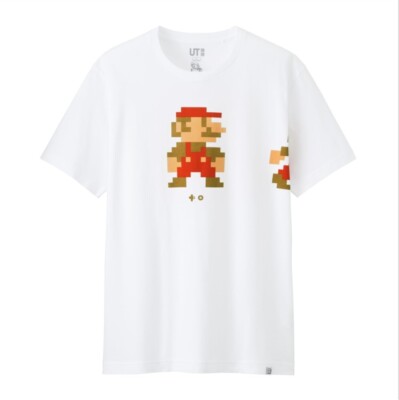 Men's Uniqlo Nintendo Mario 8-Bit UTGP 2017 T-Shirt, Size XL BRAND NEW ...
