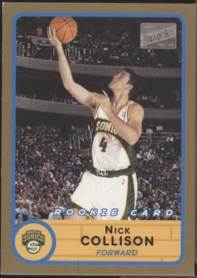 2003-04 Bazooka Nick Collison Rookie GOLD #250 Seattle Supersonics | eBay