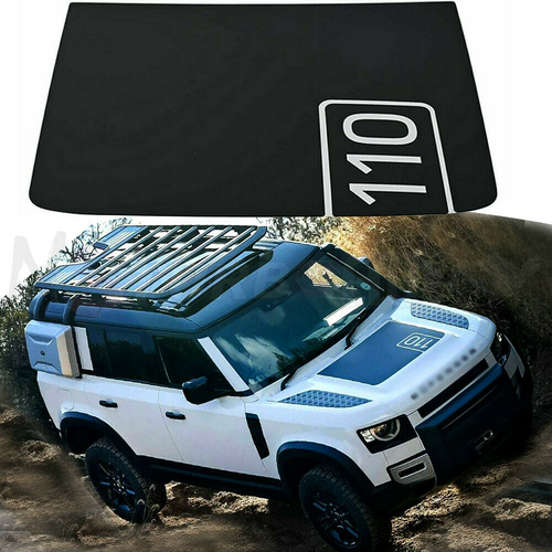 Autocollant capot noir mat compatible avec 4 portes Land Rover Defender ...