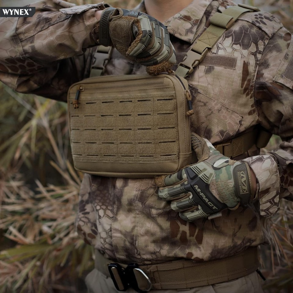 Tactical Chest Rig Bag of Laser Cut Design, Molle Chest Pouch Utility ...