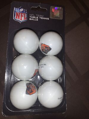 NFL Cleveland Browns Table Tennis Ping Pong Balls 6 Ball Beer Pong ...