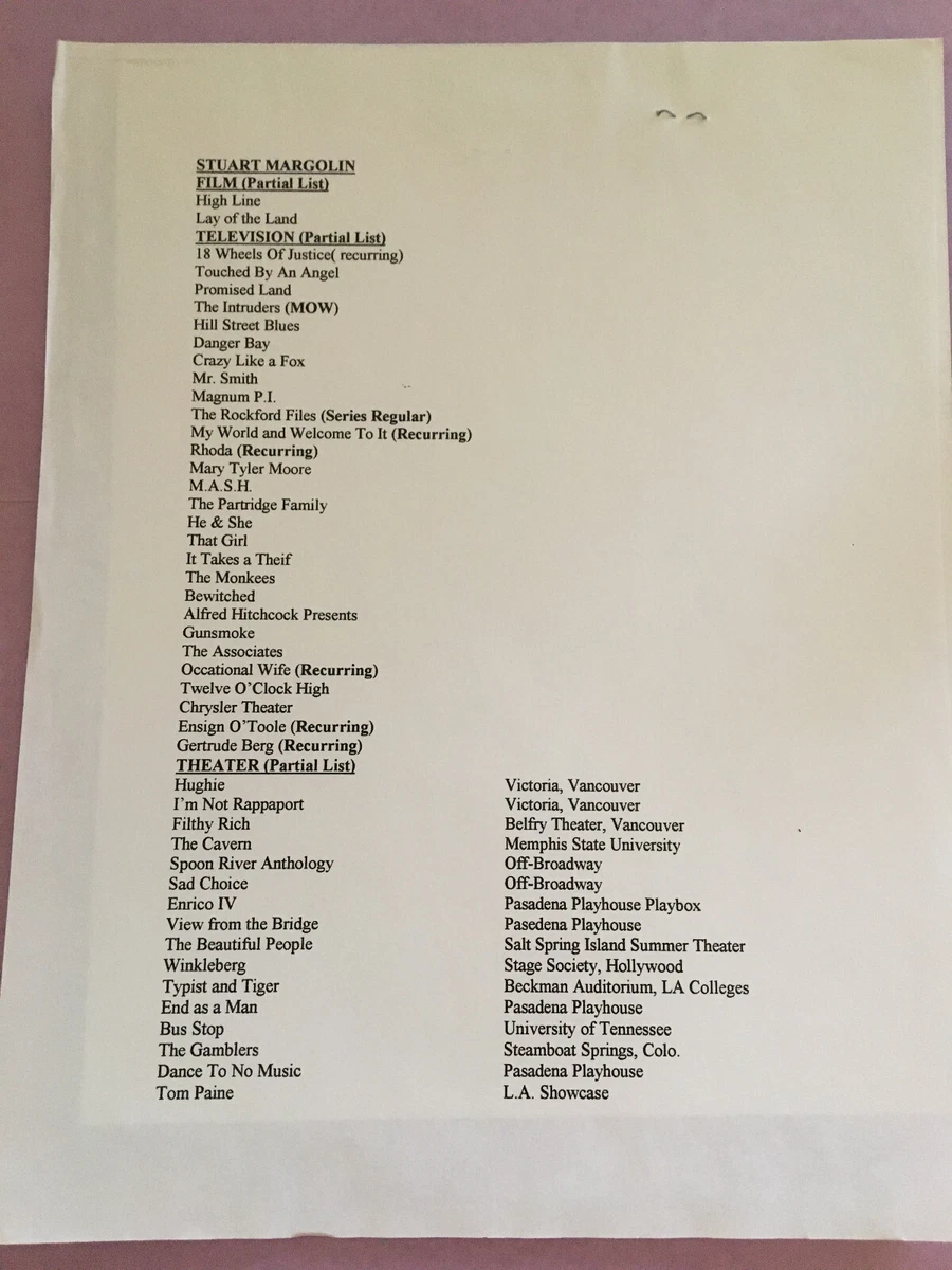 Stuart Margolin Wife