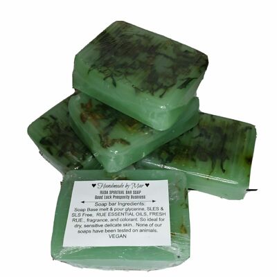 SPIRITUAL CLEANSING RUE SOAP BAR GOOD LUCK POWER OF PROTECTION | eBay UK