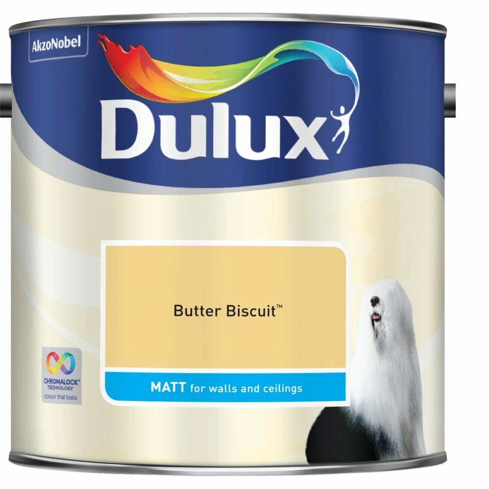 Dulux Butter Biscuit Matt 2.5L For Interior Walls and Ceilings | eBay UK