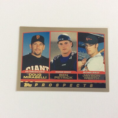 2000 Topps #448 Prospects Mirabelli Patrick Werth | eBay