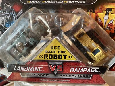 Transformers RPMS: Landmine VS Rampage Battle Series #6/8 Robot Car ...