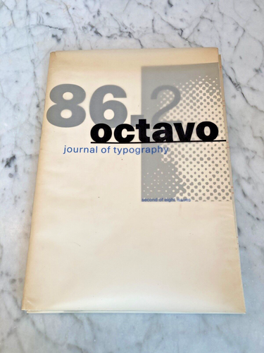 Octavo 86.2 Journal of Typography 2nd of 8vo Mark Holt Hamish Muir ...