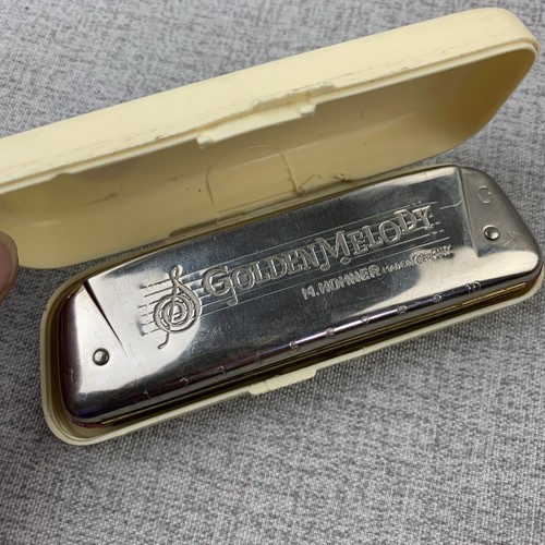 Vintage M. Hohner Golden Melody Harmonica Key of G ~ No 542 Made in ...