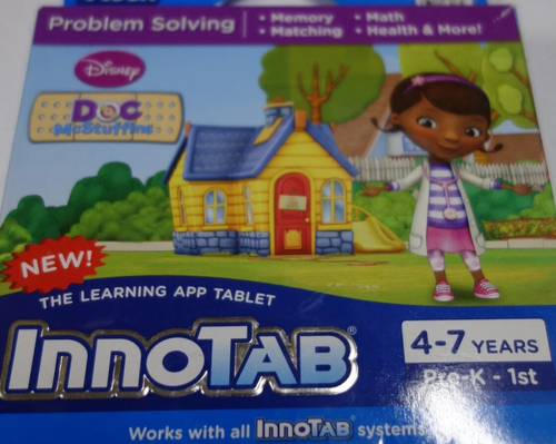 NEW Vtech 80-232100 Doc McStuffins PROBLEM SOLVING InnoTab Software 4-7 ...