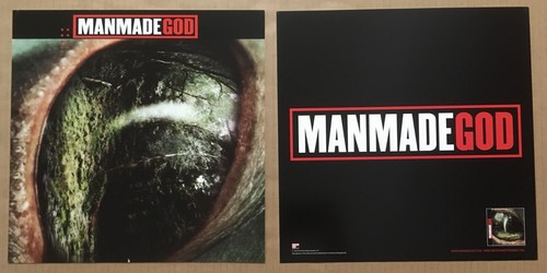 MANMADE GOD Vintage 2003 SET of 2 DOUBLE SIDED PROMO POSTER FLAT of Man ...
