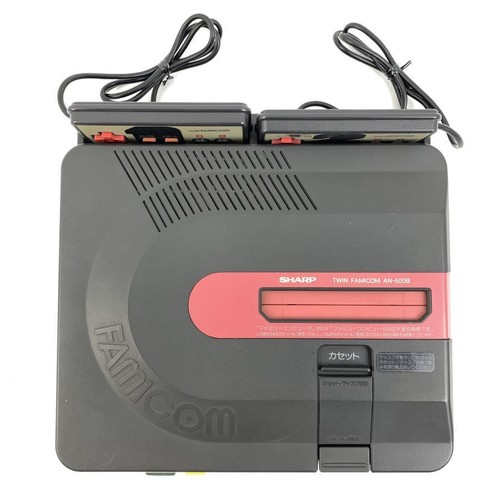 Sharp Twin Famicom Console System AN-500B Black From Japan As Is 2993 ...