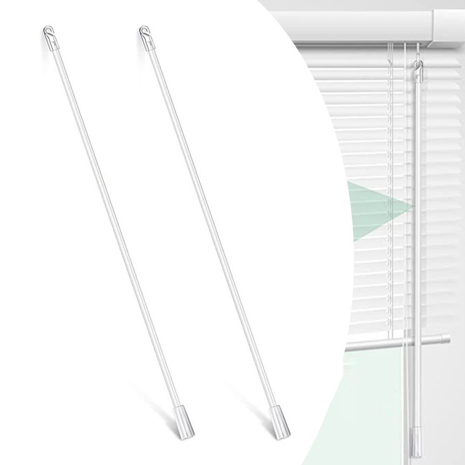 Easy Installation 2pcs Curtain Pull Rods for 17 Inch For Window Blinds ...
