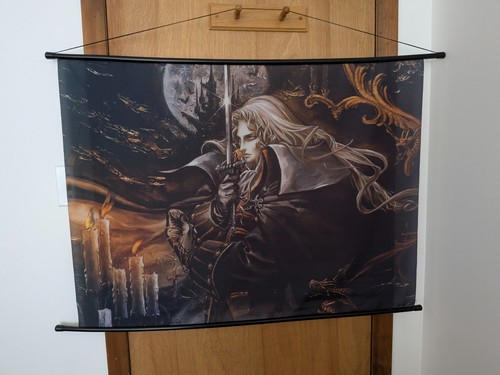 Castlevania Symphony of the Night SotN Wall Scroll Vintage Rare Anime ...