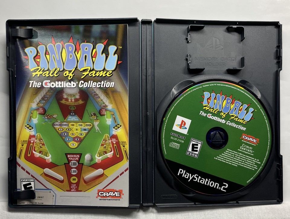 Pinball Hall of Fame PS2 PlayStation 2 The Gottlieb Collection Complete ...