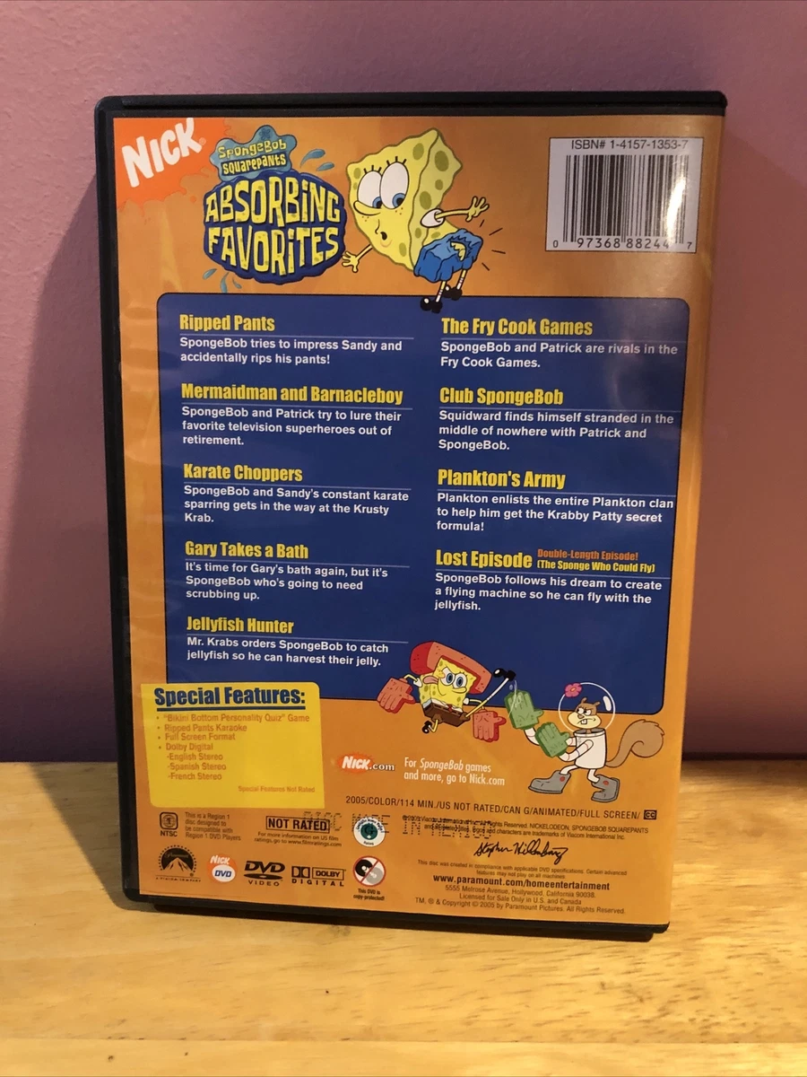 Spongebob Absorbing Favorites Dvd