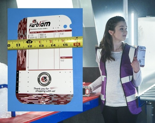 Doctor Who original screen used prop Kerblam invoice slip Dr Who Jodie ...