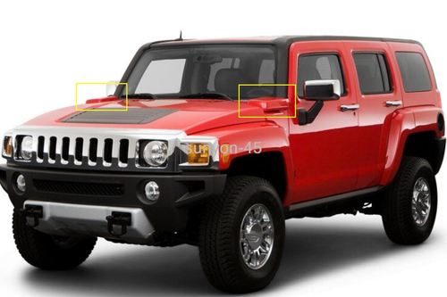 2006-2010 For HUMMER H3/ 2009-2010 H3T ABS Chrome Engine exhaust cover ...