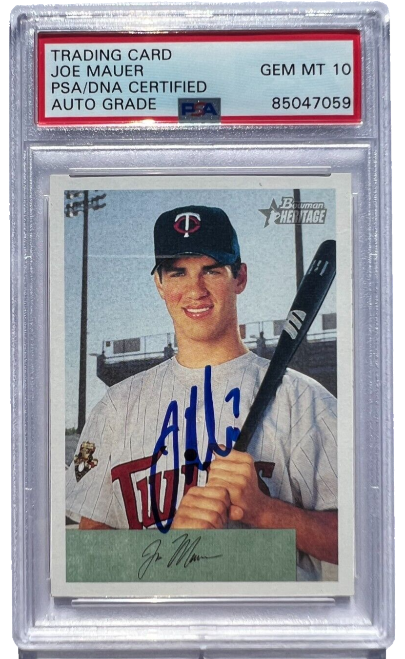 Joe Mauer Autographed Memorabilia | Signed Photo, Jersey, Collectibles ...