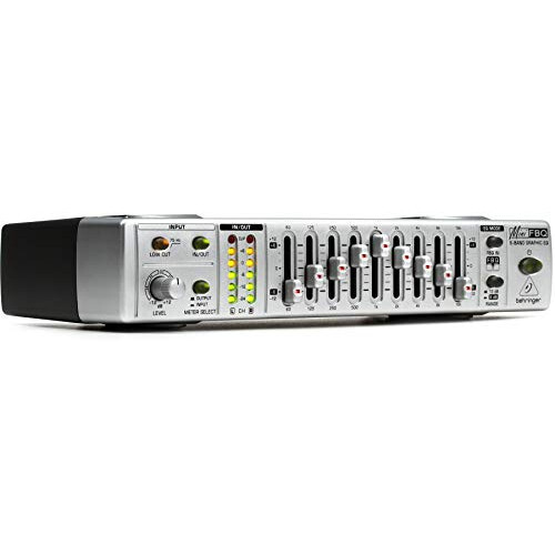 Behringer MINIFBQ FBQ800 Ultra-Compact 9-Band Graphic Equalizer with ...