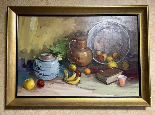 HARRY ZEEGERS (1929-) HOLLAND STILL LIFE OIL? PAINTING ON CANVAS | eBay