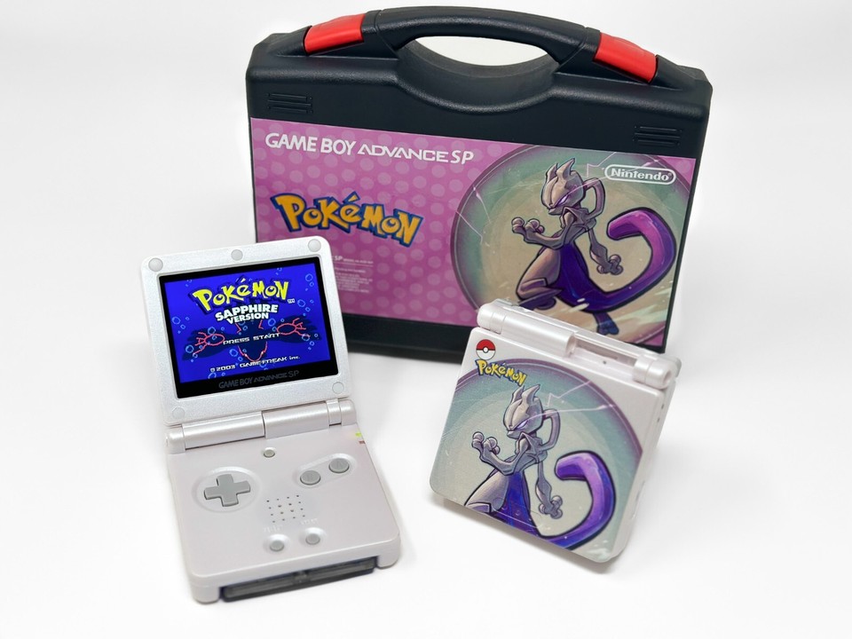 Nintendo Game Boy Advance System GBA SP IPS LCD POKEMON UV Consoles w ...