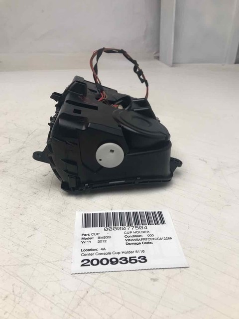 2011 BMW 535i Center Console Cup Drink Holder 51169206374 Wood Grain ...