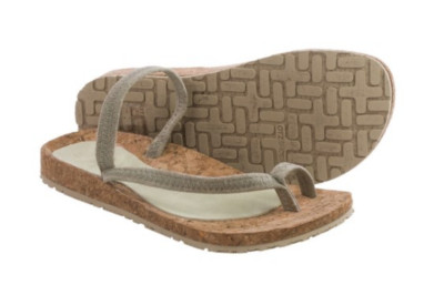 NEW OTZ CORK FOOTBED TOE LOOP SLIDE SANDALS WOMENS 10 40 NATURAL LINEN ...